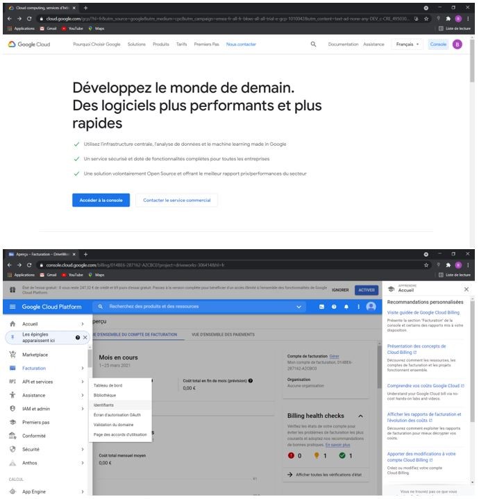 Realiser un google maps dynamique sur driveworks